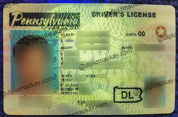 购买宾夕法尼亚州驾照|宾州REAL ID|复刻宾州驾照|宾州高仿驾照|购买宾州ID|购买美国ID|美国驾照购买